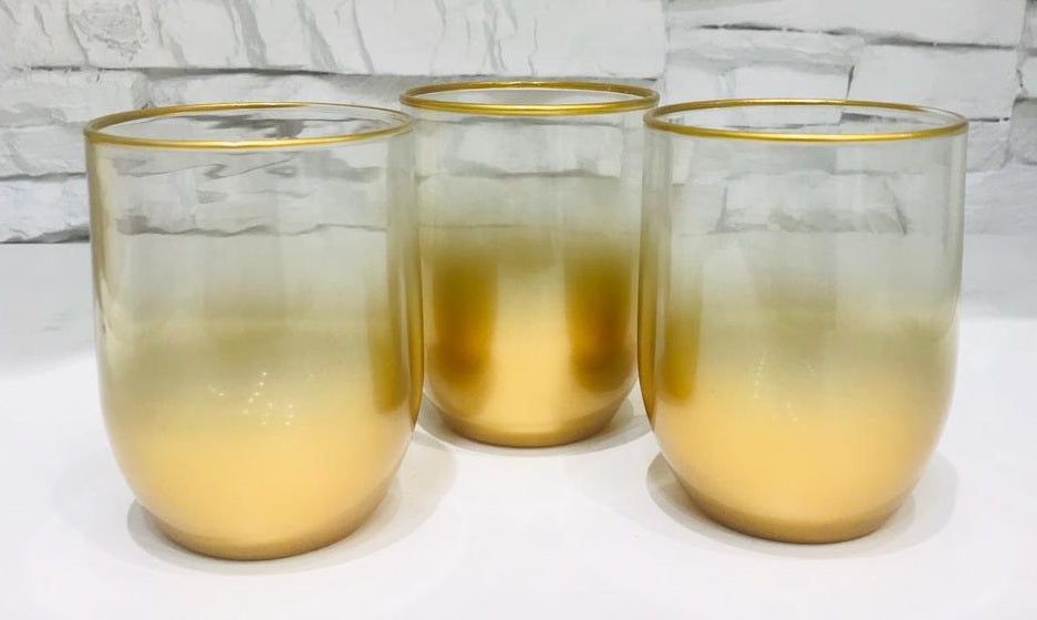Gold Gradient Glass Cups | Casa Vanti
